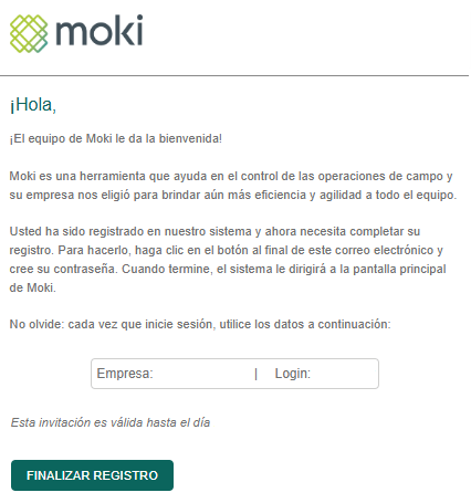 Cómo acceder a Moki por primera vez