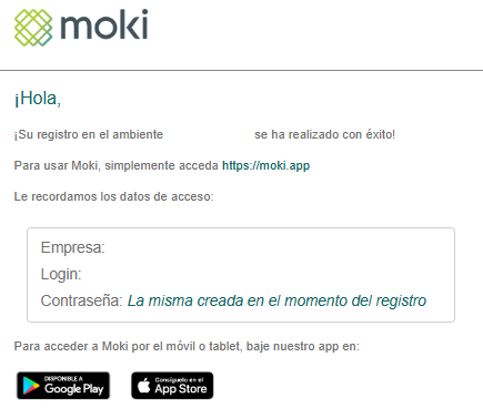 Cómo acceder a Moki por primera vez